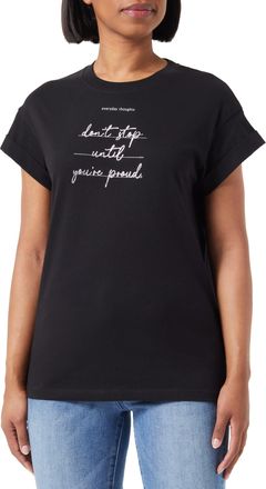 Replay Damen T-Shirt Kurzarm aus Baumwolle, Black 098 (Schwarz), S