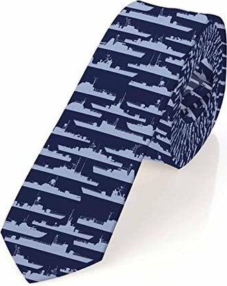Generic Navires Militaires Cravates Polyvalente Cravate Homme Classique Cravate Pour Soirée Événements Scolaires