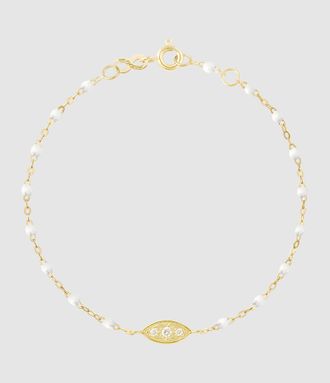 Gigi Clozeau Bracelet Clin doeil Or Jaune Diamants 17cm