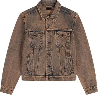 Daily Paper Clothing Homme, Vestes, Brun, Taille: S Veste en denim de coton