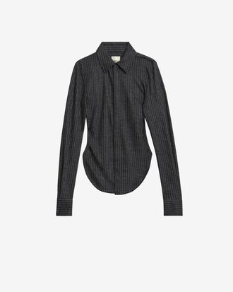 Isabel Marant Chemise Romea - Femme - Anthracite - Taille42 - Isabel Marant