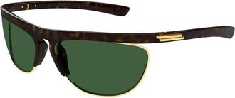 Bottega Veneta Lunettes de soleil rectangulaires - unisex - Accessoires - Brun - Taille: 67 MM