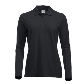 Clique CliQue Damen Classic Long Sleeved Womens Marion Polo Poloshirt, schwarz, 44(Hersteller Gr&ouml;&szlig;e: XX-Large)