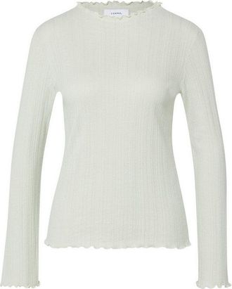 Comma Langarmshirt T-Shirt Langarmshirt aus Ajoursjersey