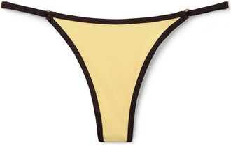 Calzedonia Thong Bikini Bottoms Bicolor Piping