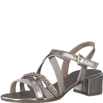 Marco Tozzi Femme Damen 2-2-28211-20 Sandale à Talon, Rose MET. Comb, 39 EU