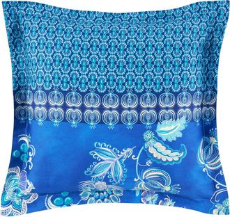 Bassetti CHIAIA Kissenhülle zu Bettwäsche aus 100% Baumwollsatin in der Farbe Meditteran B1, Maße: 40x40 cm - 9328343