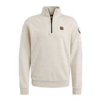 PME Legend Halbzipper Kragen Interlock Jersey - - Sweatshirts & Hoodies - Herren - Beige - 2XL