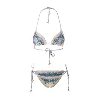 Zimmermann Indra H&auml;keldetail-Bikini - - Swimwear - Damen - Mehrfarbig - L