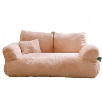 Generic Flauschiges Pl&uuml;sch-Katzensofa, Abnehmbarer Bezug aus Baumwollfleece, beruhigendes Haustiersofa, Pl&uuml;sch-Katzenbett mit Rutschfester Unterseite f&uuml;r klei
