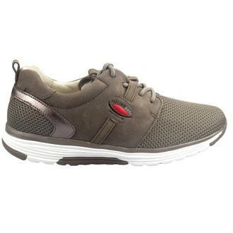 Gabor Rollingsoft Sensitive Nubuk- und Mesh-Kombi-Sneakers - - Shoes - Damen - Grau - 38 EU