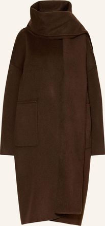 HUGO BOSS Mantel Chalet Mit Abnehmbarem Schal braun