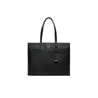 Calvin Klein Must Medium Shopper Monogram, noir, 32 x 40 x 11 cm, Noir