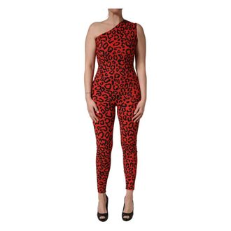 Dolce & Gabbana Femme, Combinaisons et Ensembles, Multicolore, Taille: 38 FR Combinaison &agrave; motif l&eacute;opard
