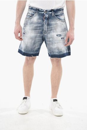 Dsquared2 Regular-Rise Distressed-Effect Shorts size 48