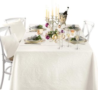 Pichler CORDOBA_150/250_BW hochwertig und bügelfrei - Tischdecke 150 x 250 cm brillantweiß