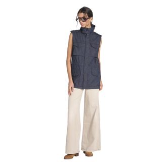 Aspesi Femme, Vestes, Bleu, Taille: 38 FR Sahariana Gilet