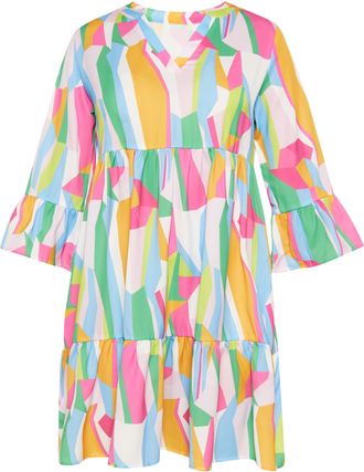 Usha Kleid Frauen gr&uuml;n mehrfarbig