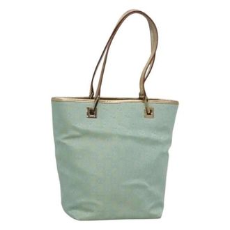 Gucci Pre-owned Toile sacs-gucci - Femme - Pre-owned - Bleu - Taille: ONE Size