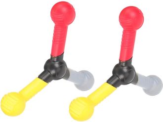 Aboofan 2 Stück Reaktionstraining Stöcke Multi farbige Hand Auge koordination Trainer mit Ergonomischem Griff für Sportübungen im Freien zur Verbesserung von 