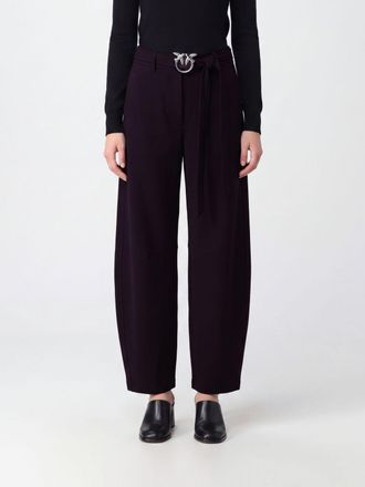 Pinko Pantalon baggy taille haute New Lexy avec ceinture &agrave; logo