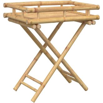 vidaXL Vidaxl - Table &agrave; plateau pliante 60x40x68 cm bambou