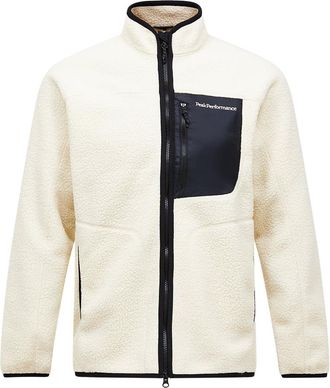 Peak Performance Fleecejacke in Teddy-Qualit&auml;t mit Label-Stickerei in