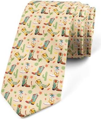 Generic Cravate Beige Jaune Vert R&eacute;glable Necktie Classique Cravate Pour Hommes Pour Mariage Accessoires C&eacute;l&eacute;brations
