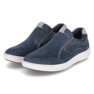 Clarks Herren Mapstone Step Flacher Slipper, Navy Nubuck, 45 EU