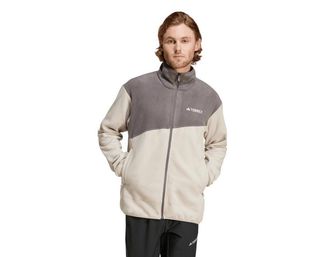 adidas Performance Fleecejacke Terrex Multi Full Zip beige/charcoal Herren