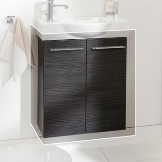 Fackelmann Sbc Beckenunterschrank 55 Dark-Oak-Optik - Fackelmann