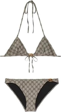 Gucci GG Stretch Jersey Bikini - - Swimwear - Damen - Grau - M