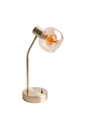 N&auml;ve Tischleuchte, Messing, Glas, 39 cm, Lampen & Leuchten, Innenbeleuchtung, Tischlampen, Tischlampen