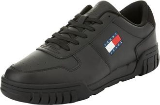 Tommy Jeans TJM Cupsole Ess Em0em01396 Baskets pour Homme, Black, 44 EU