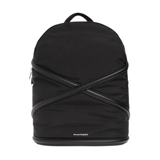 Alexander McQueen Rucksack mit Logo - - Bags - Herren - Schwarzk - ONE SIZE