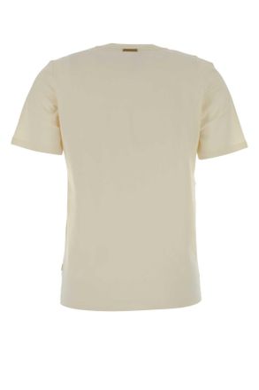 Michael Kors Womens Cream Cotton T-Shirt Bone Exterior: Maglie Sweater