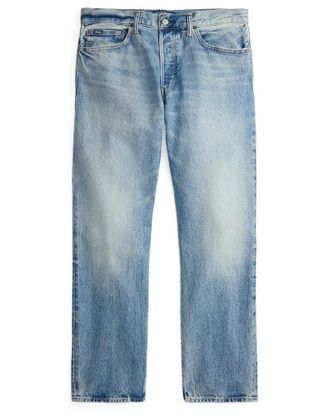 Ralph Lauren Locker fallende Jeans Vintage Classic in dezenter Used-Optik in