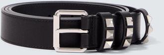 Valentino Garavani G&uuml;rtel Rockstud aus Leder
