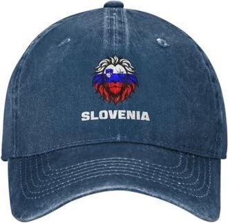 Generic Casquette De Camionneur,Drapeau Slovène,Respirant Casquette De Sport Classic Chapeau De Soleil pour Outdoor Adulte Running