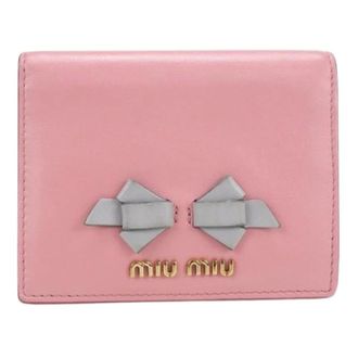 Miu Miu Portefeuille Pre-owned (bi-pli) - Femme - Pre-owned - Rose - Taille: ONE Size