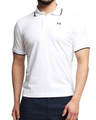 La Martina POLO MANICHE CORTE UOMO BIANCO