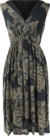 Etro Kleid mit V-Ausschnitt - Schwarz