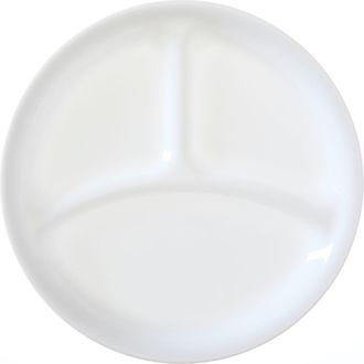 Corelle Abteil-Teller Winter Frost Ø 21 cm | Premium Essgeschirr aus einzigartigem dreifach gepresstem Vitrelle-Glas | Backofenfest bis 175°C | Mikrowellengee