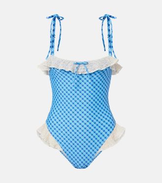 Montce Swim Maillot de bain Jacelyn &agrave; carreaux et &agrave; volants