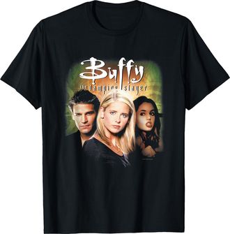 Buffy the Vampire Slayer Buffy The Vampire Slayer T-Shirt Schwarz Kurzarm Unisex Erwachsene Klein EU S