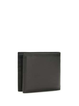 Givenchy Mens Bifold Leather Wallet Black Calf Bos Taurus