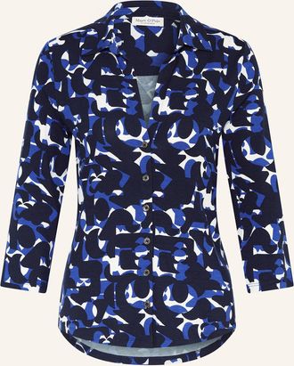 Marc O'Polo Marc Opolo Hemdbluse Mit 3/4-Arm Aus Jersey blau