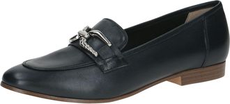 Caprice Damen Slipper aus Leder mit Blockabsatz, Blau (Ocean Nappa), 38.5 EU