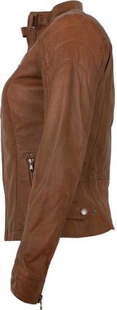 7eleven Lederjacke Eliza 7eleven - Damen Lederjacke Lammnappa cognac