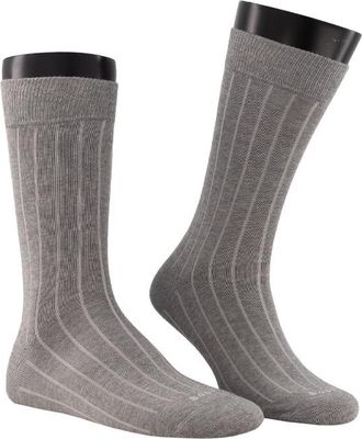 Boggi Milano Herren Socken grau Baumwolle Gestreift
